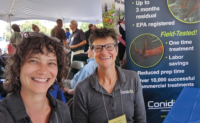 ConidioTec’s Carrie Sprout, left, and Dr. Nina Jenkins are a common ...